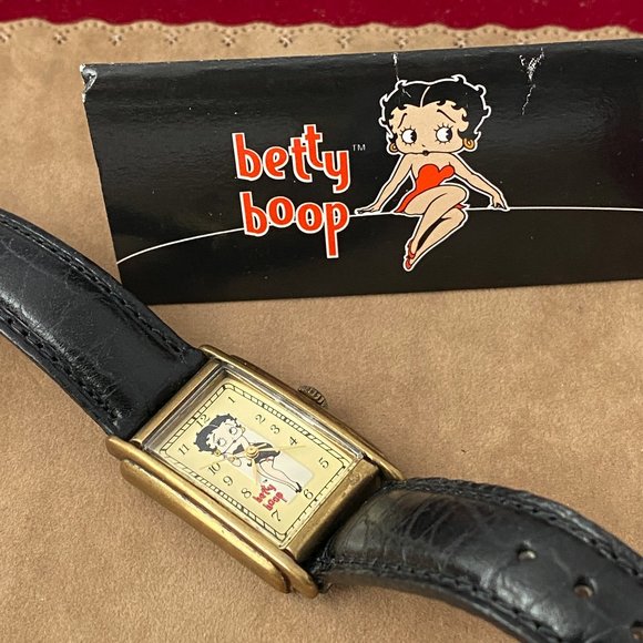 Fossil | Accessories | Vintage Nos Betty Boop Tank Watch | Poshmark